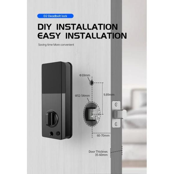 Quality Smart Deadbolt Fingerprint Office Door Lock Digital Code Tuya TTLock Remote for sale