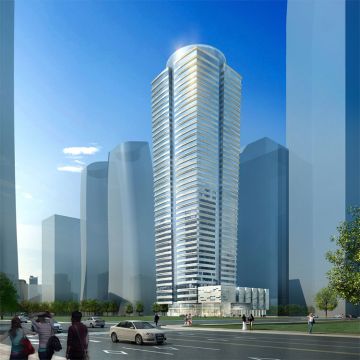 Quality Q235B Soundproof Aluminium Curtain Wall CAD Customized With Alloy Energy Saving for sale