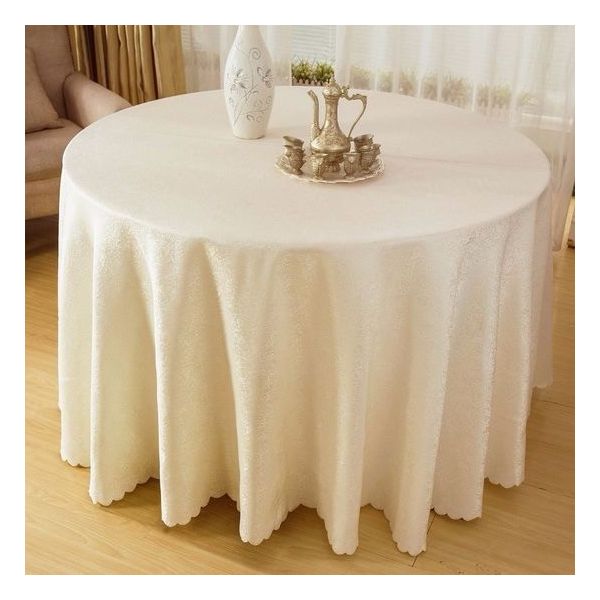 Quality 100% Polyester New Design Pure Color Table Cloth for sale