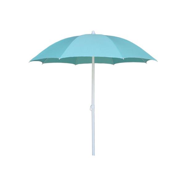 Quality Round Shaped Outdoor Beach Umbrella With Silver Coated Frame Coating for sale