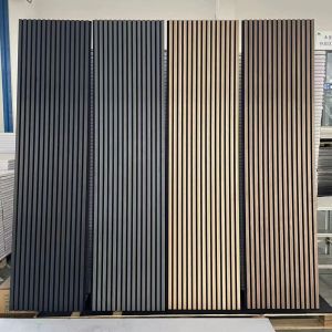 Quality Sound Proof Acoustic Wooden Acoustic Slat Wall Panel 13mm for sale