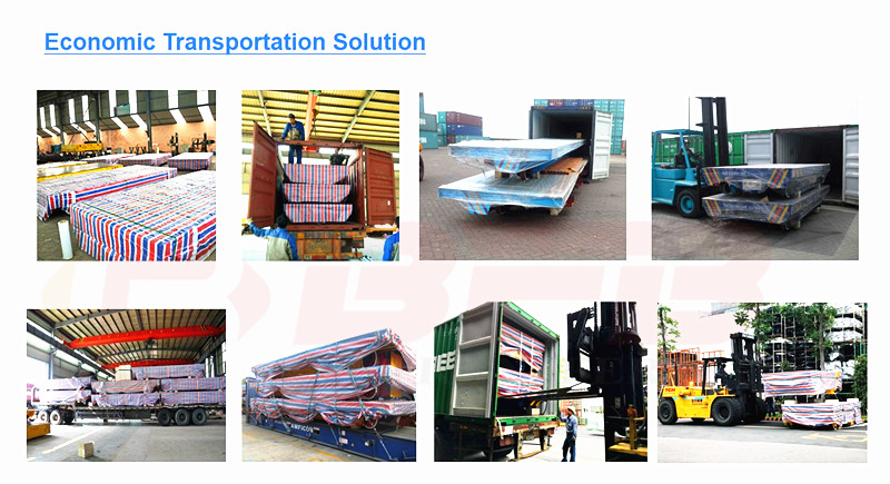 20t Capacity  Large Bearing Steel Industry Warehouse Work Battery Transfer Cart For Material Handling