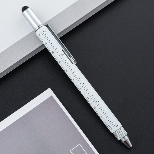 Quality Multifunctional Metal Creative Ballpoint Pen Ruler Screwdriver Touch Screen for sale