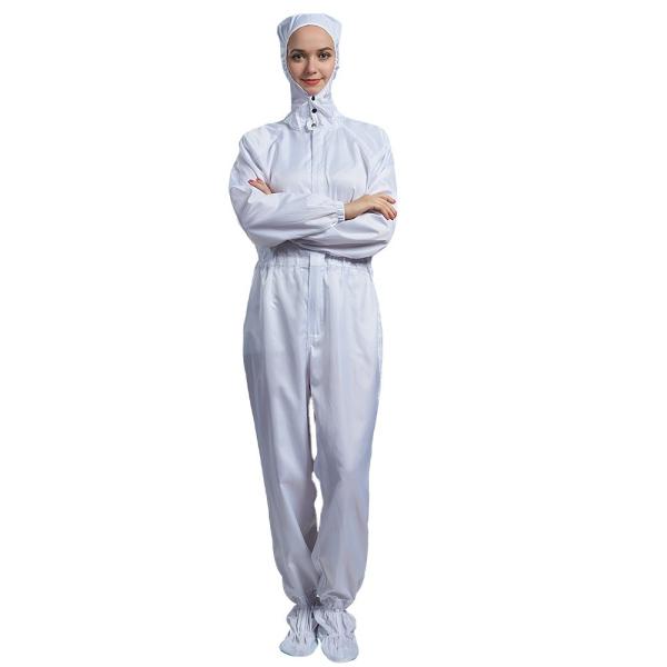 Quality Electronic Industry White Anti Static Garments ESD Lab coats Stand Collar for sale