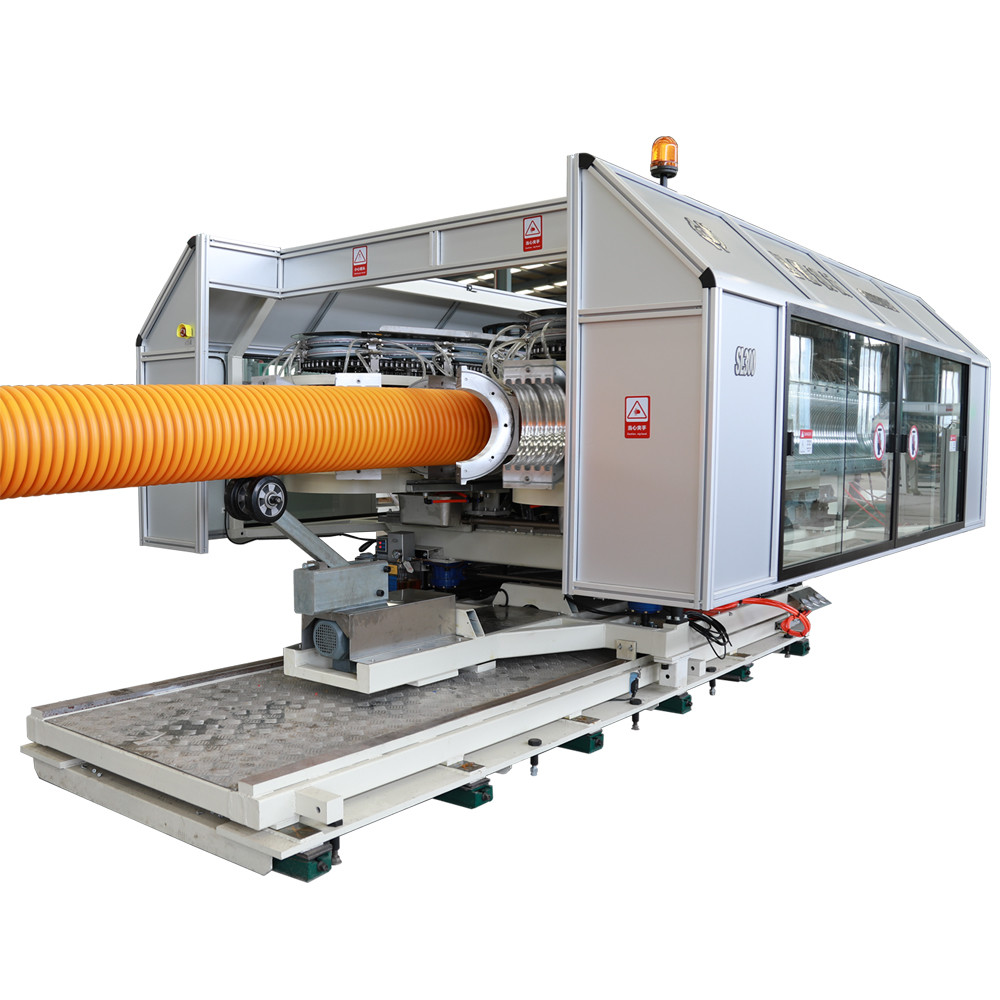 Quality PE PP HDPE LDPE DWC Pipe Machine High Speed Drain Pipe Extrusion Machine for sale