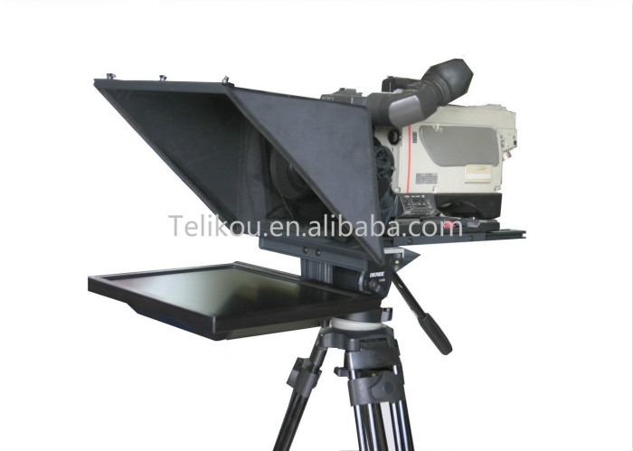 TELIKOU  Good quality 17 19  22 inch speech and broadcasting studio teleprompter for announcer school studio room