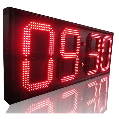 Quality RS485 5000mcd 24in Led Gas Price Display Iron Cabinet for sale