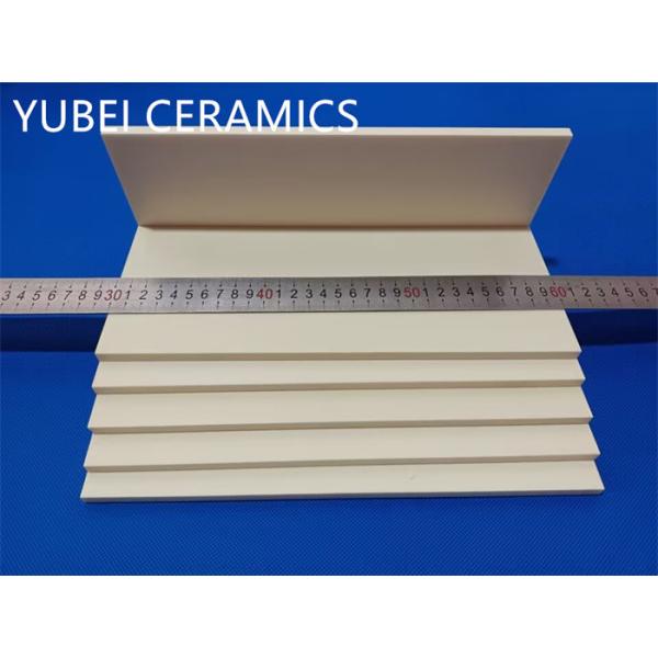 Quality Light Yellow 99% Alumina Ceramic Plates Dry Pressing High Strength for sale