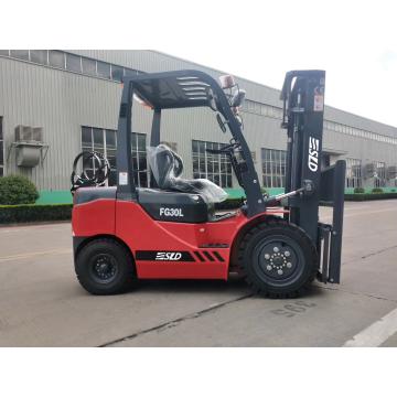Quality 3000mm 6k 3t Dual Fuel Gasoline LPG Forklift Machine for sale