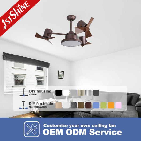 Quality ABS Plastic Blades DC 360 Degree Rotating Ceiling Fan 44 Inch 5 Speed Choice for sale
