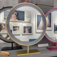 Quality Brushed Gold Black Rose Gold Silver Round Wall Mirror for Modern Bathroom Decor for sale