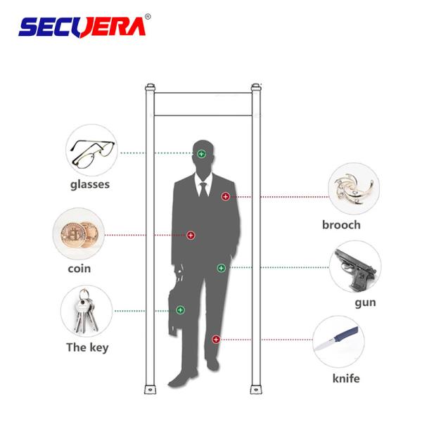 Quality Visual Audible Alarm Pass Through Metal Detector 255 Level Sensitivity for sale