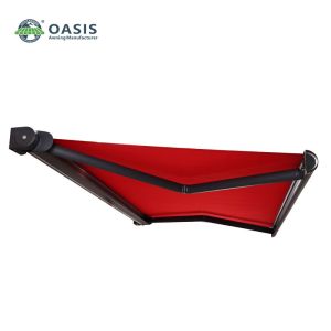 Quality OEM Motorised Full Cassette Folding Arm Awning , Automatic Sun Awning For Patio for sale