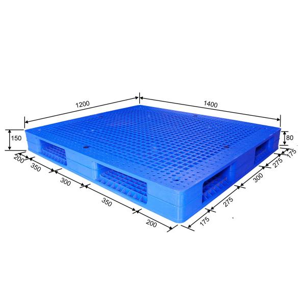 Quality Blue 1200*1400mm Recycled Plastic Pallets Roto Molded Plastic Pallets for sale