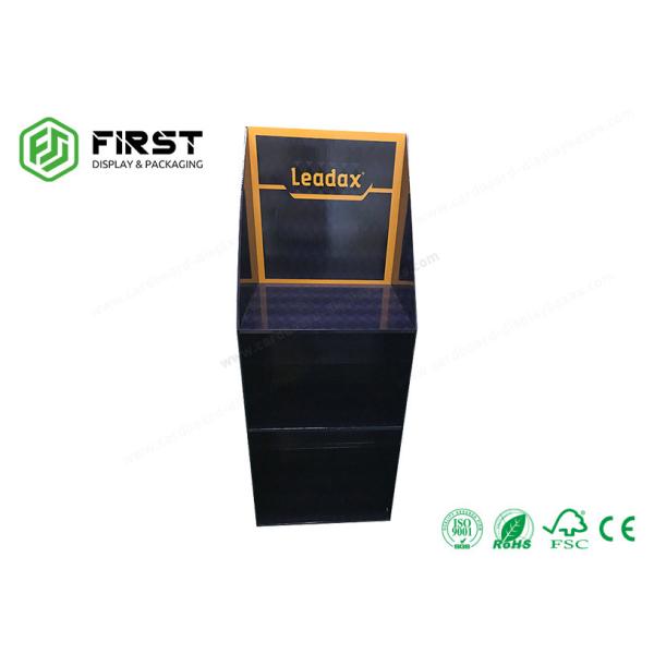 Quality Custom Made 3 Layer B Flute Corrugated Cardboard Floor Display With CMYK for sale