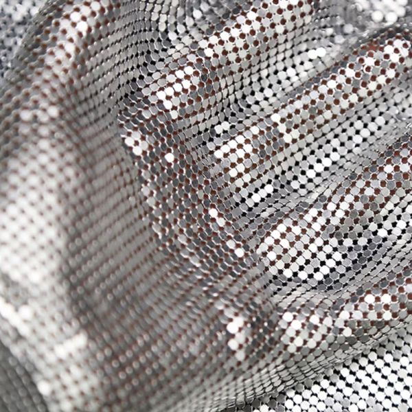 Quality 0.5mm Metal Woven Fabric Customized Lightweight For Decoration for sale
