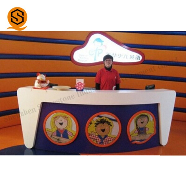 Quality Solid Surface Modern Hotel Reception With High Oxygen Index for sale