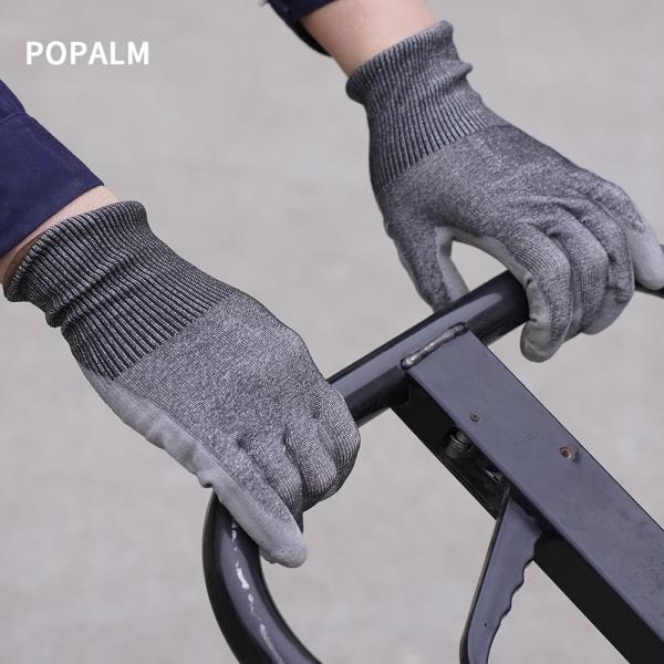 Quality Anti Cut Level 4 Construction Work Gloves Anti Slip Breathable Polyester Liner for sale