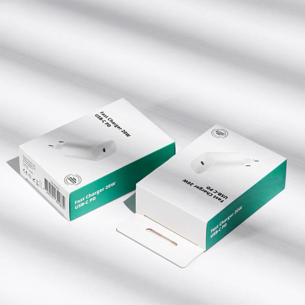 Quality Recycable Foldable Packaging Paper Box For Charger Lightning Cable for sale