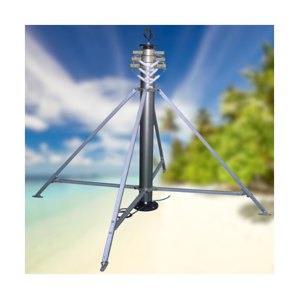 Quality Lightweight 6M 18M Movable Antenna Mast Tower for sale