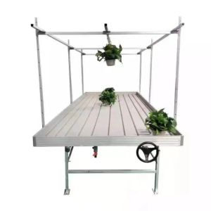 Quality Two Tier 4x8ft Cannabis Vertical Grow Rack For Hydroponic Indoor Farming for sale