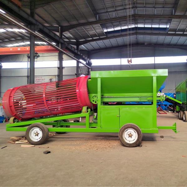 Quality High Capacity Circular Trommel Rotary Drum Screen Separator with Two Vibration for sale