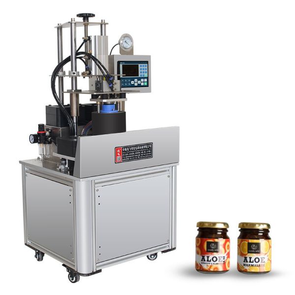 Quality 220V/50/60HZ Automatic Vacuum Capping Machine for Food Sauce Jars Glass for sale
