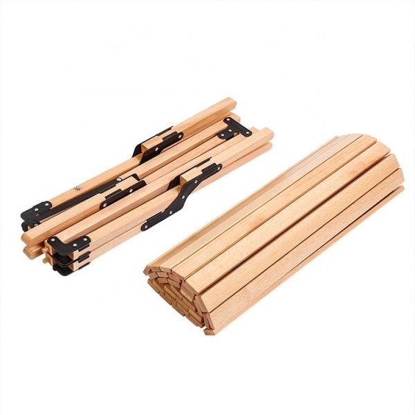Quality Outdoor Solid Wood Egg Roll Picnic Dining Table for Easy Assembly and Cleaning for sale