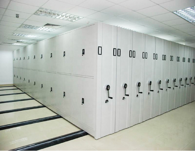 Manual Mobile Shelving Hand Cranked Movable Compact Shelves Archives Compactor Rack System