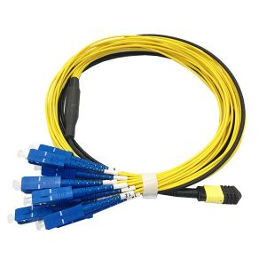 G657A1 Fiber MPO Fanout Cable UPC / APC Polish Type 3D Interferometer ...