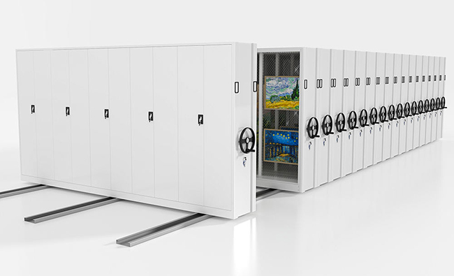 Manual Mobile Shelving Hand Cranked Movable Compact Shelves Archives Compactor Rack System