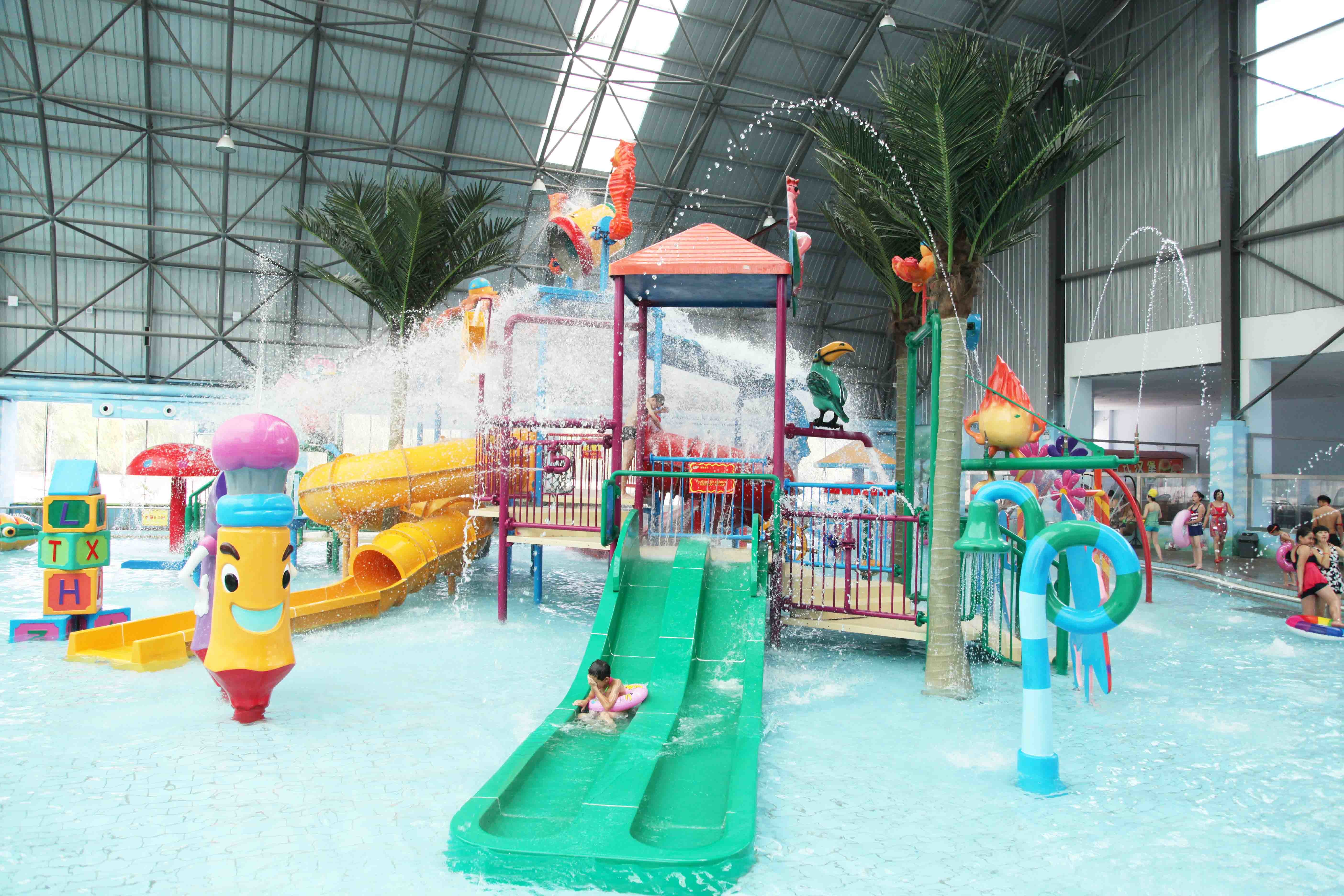 Quality Swimming Pool Kids Water Parks Mini Interactive Lanes for Water Park for sale