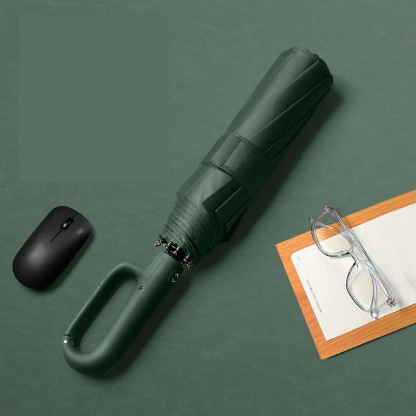 Quality Three-Fold Umbrella with Automatic Folding and Customized Logo Printing on for sale