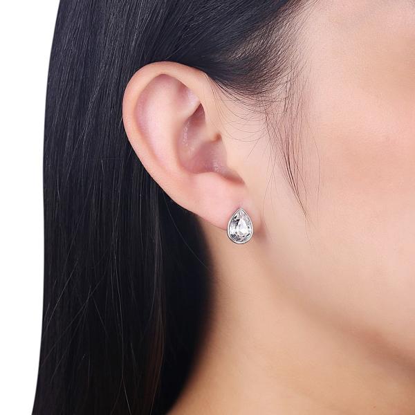 Quality Women Pink Sterling Silver Jewelry Earrings for sale