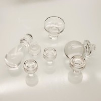 Quality Solid Glass 3cm Alcohol Bottle Stopper Xo Brandy Food Grade for sale