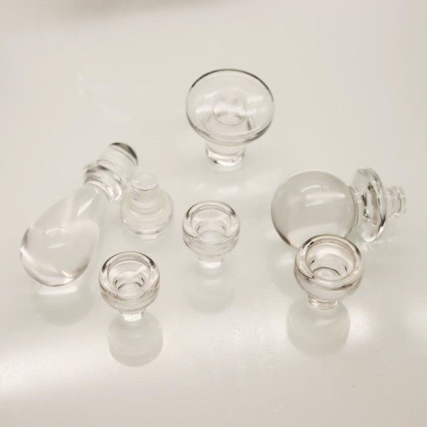 Quality Solid Glass 3cm Alcohol Bottle Stopper  Xo Brandy Food Grade for sale