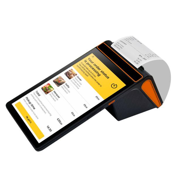Quality 3.8V 6400mAh Battery Mobile POS Customized POS Android Terminal Orange for sale