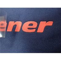 No Toxic Soft Colorful Matt Silicon Heat Transfer Clothing Labels  Environmental