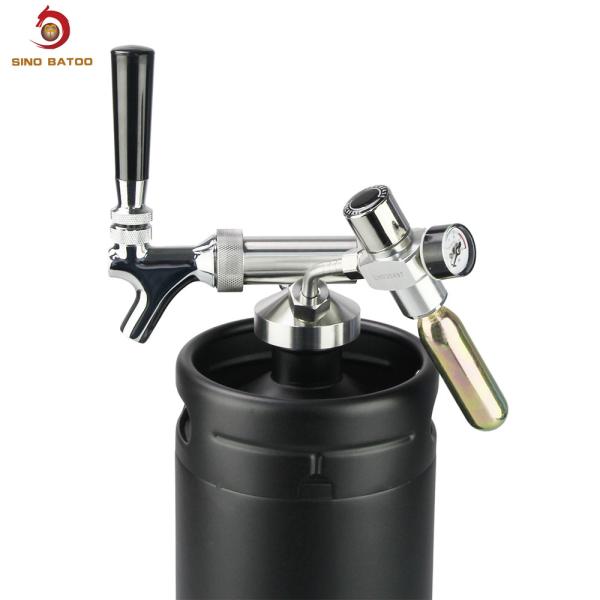 Quality 3.8L SS304 Pressurized Mini Keg , FDA Portable Beer Tap System for sale