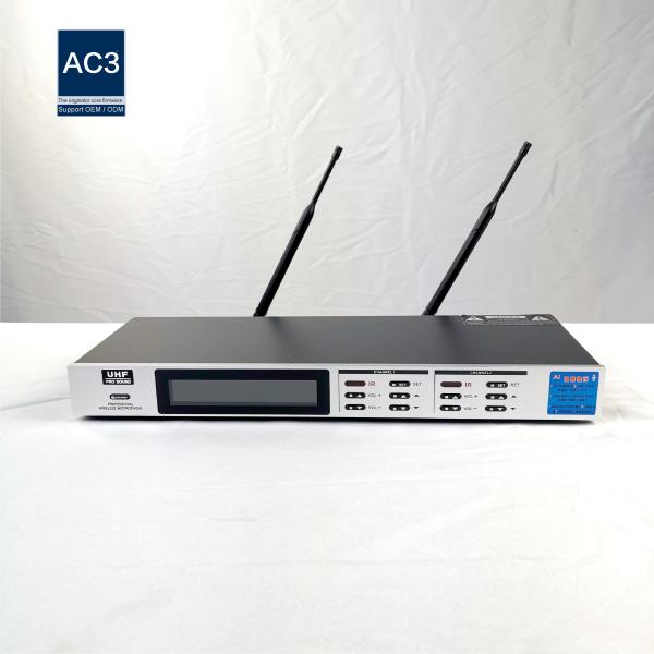 Quality Silver Ktv Wireless Microphone System for sale