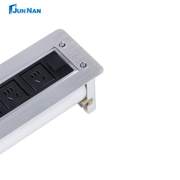 Quality 220V AC Low Voltage 180 Degree Rotating Desktop Socket Pop Up Plug Socket for sale