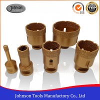 Quality Wax Filled Dry Porcelain Diamond Core Drill Bits 20-68mm Outer Diameter for sale