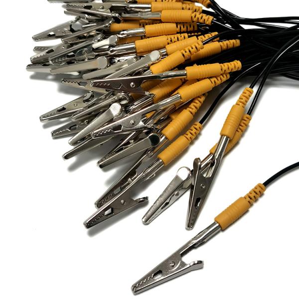 Quality Black Yellow 1.8m Esd Grounding Cable For Cleanroom Antistatic for sale