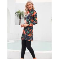 Quality Burkini Islamic Women'S Swimwear Printed Sunscreen Islamic Swimwear Hijab for sale