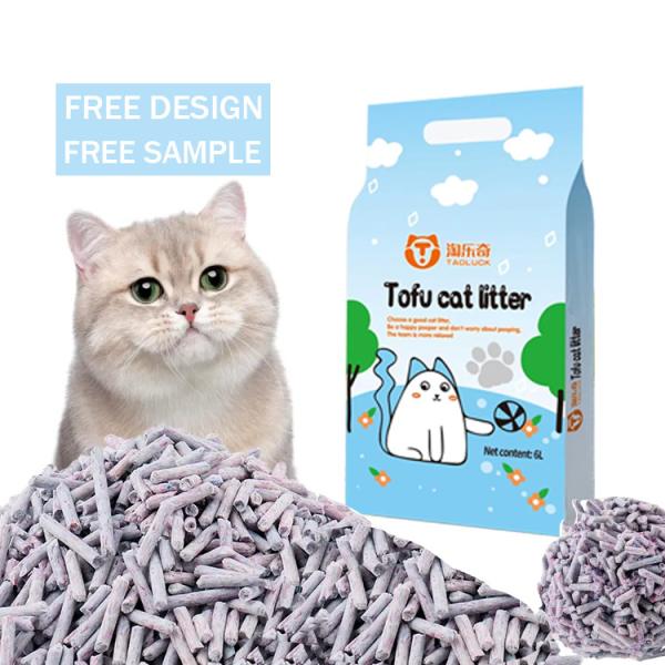 Quality Premium 6L Tofu Cat Litter Economical Best Deodorizing Cat Litter for sale