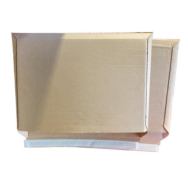 Quality Recycled A4 Size Eco Friendly Rigid Mailers Corrugated Cardboard Envelope Box for sale