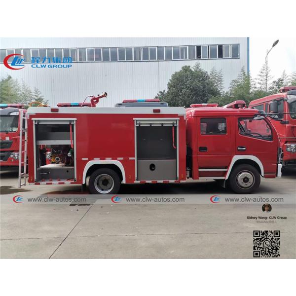 Quality 4000L Water Tank Dongfeng Duolicar 4x2 Fire Pumper Truck for sale