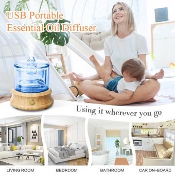 Quality 80ML Glass Ultrasonic Essential Oil Diffuser▕ DN-836 for sale