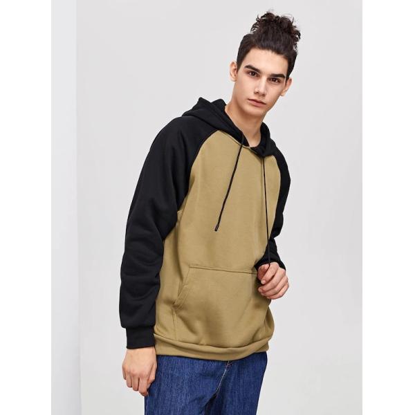 Quality Winter Wholesale Men Cut And Sew Hooded Sweatshirt for sale