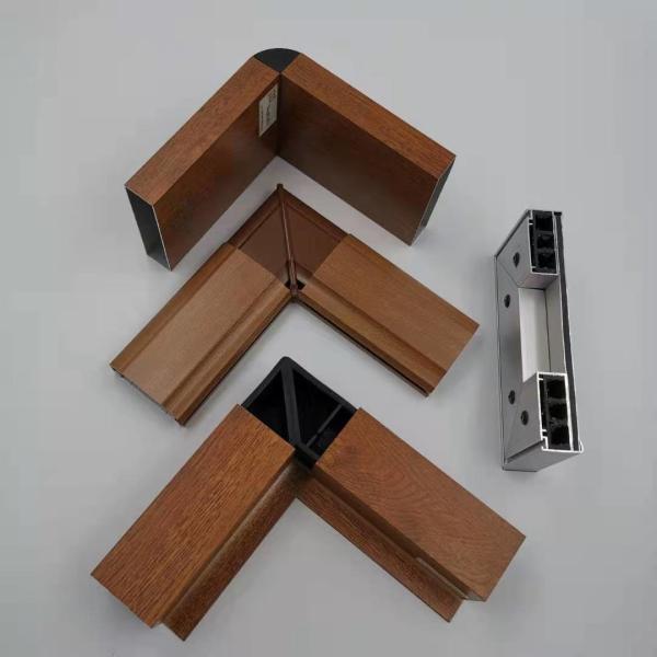 Quality OEM Libya Aluminium Kitchen Profiles Wood Grain Aluminum Extrusion for sale